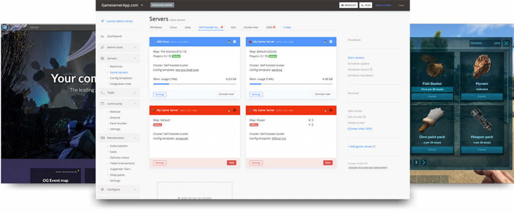 The most innovative Game Community Manager - GameServerApp.com